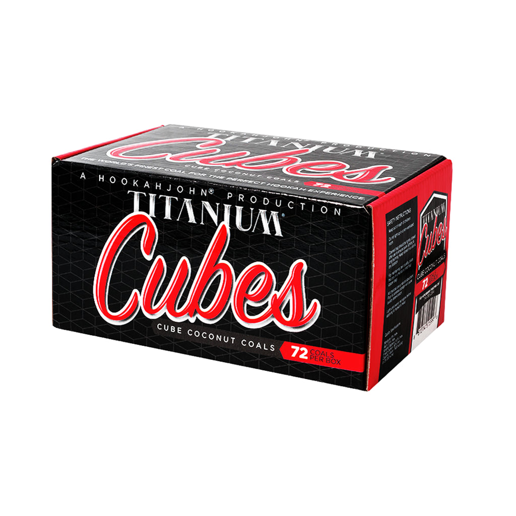 Titanium Cubes 72 Pieces - 25mm Coconut Coals